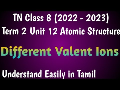 Different Valent Ions| Class 8 Science Term 2 Unit 12 Atomic Structure ...