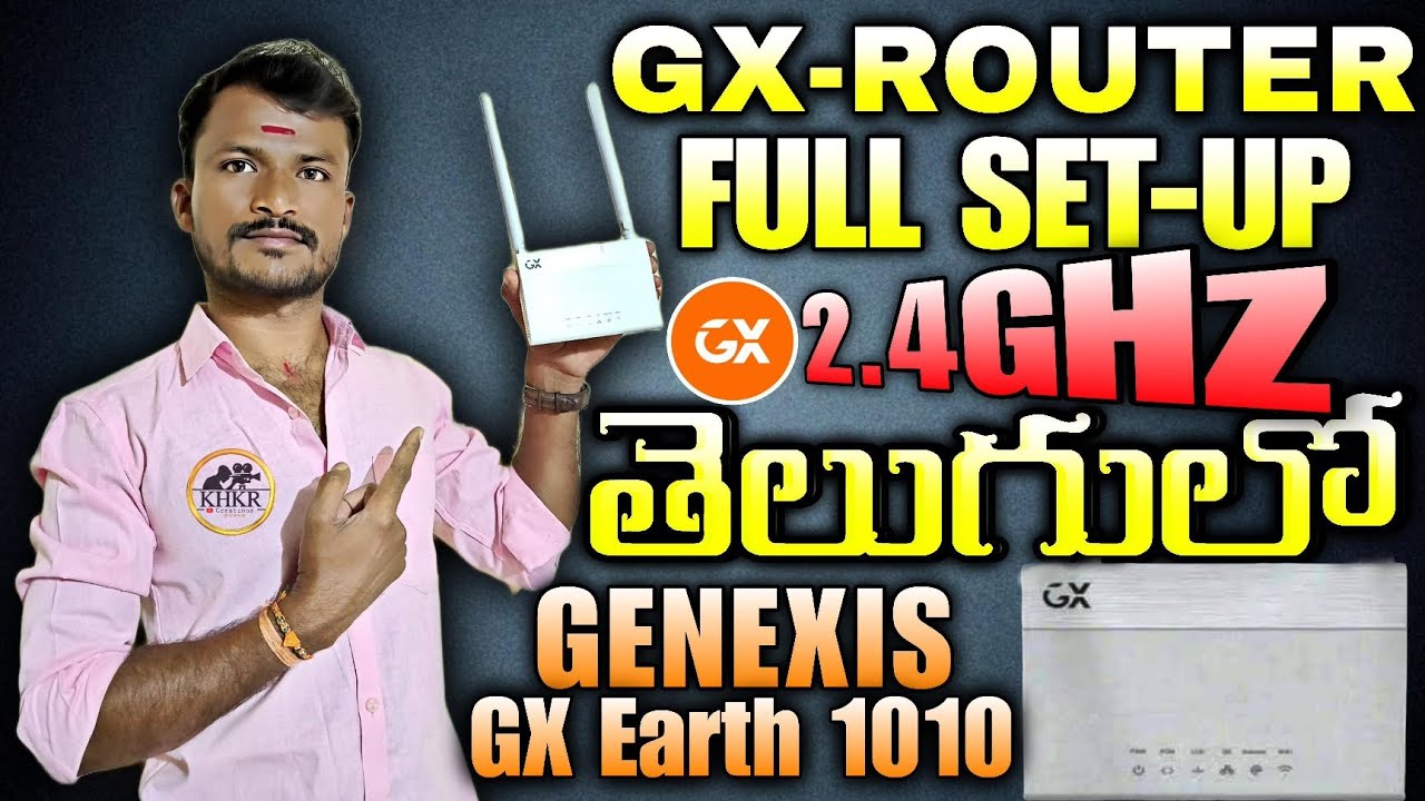 Gx Router Configuration In Telugu | GX Earth 1010 Configuration | # ...