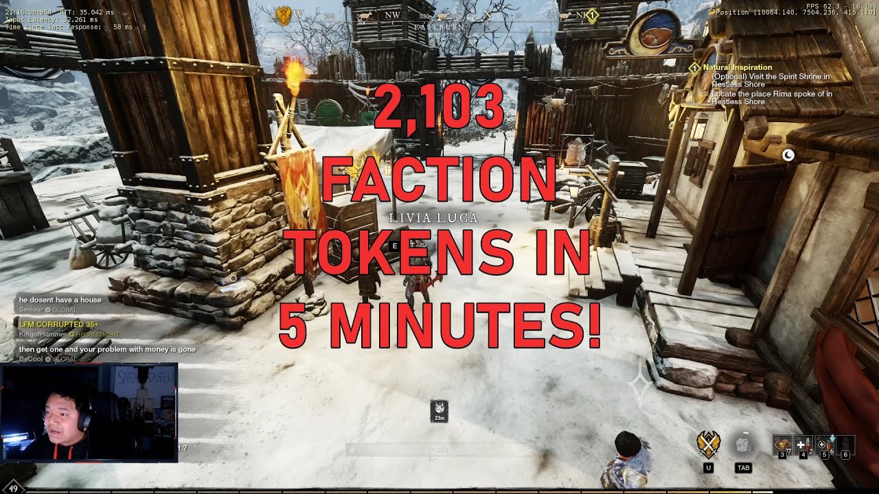 New World - THE BEST WAY TO FARM FACTION TOKENS! - YouTube