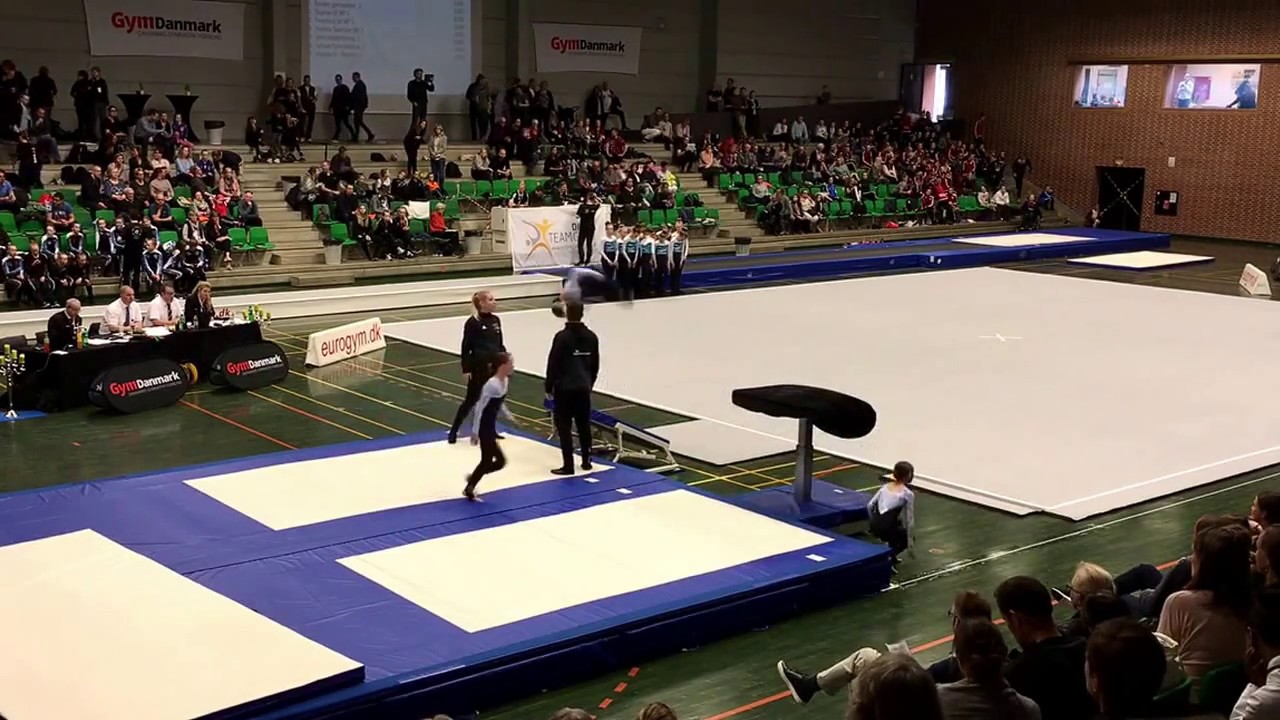 TeamGym Slagelse - Mini 2 - Trampet - DM 1. Runde 2017 - YouTube
