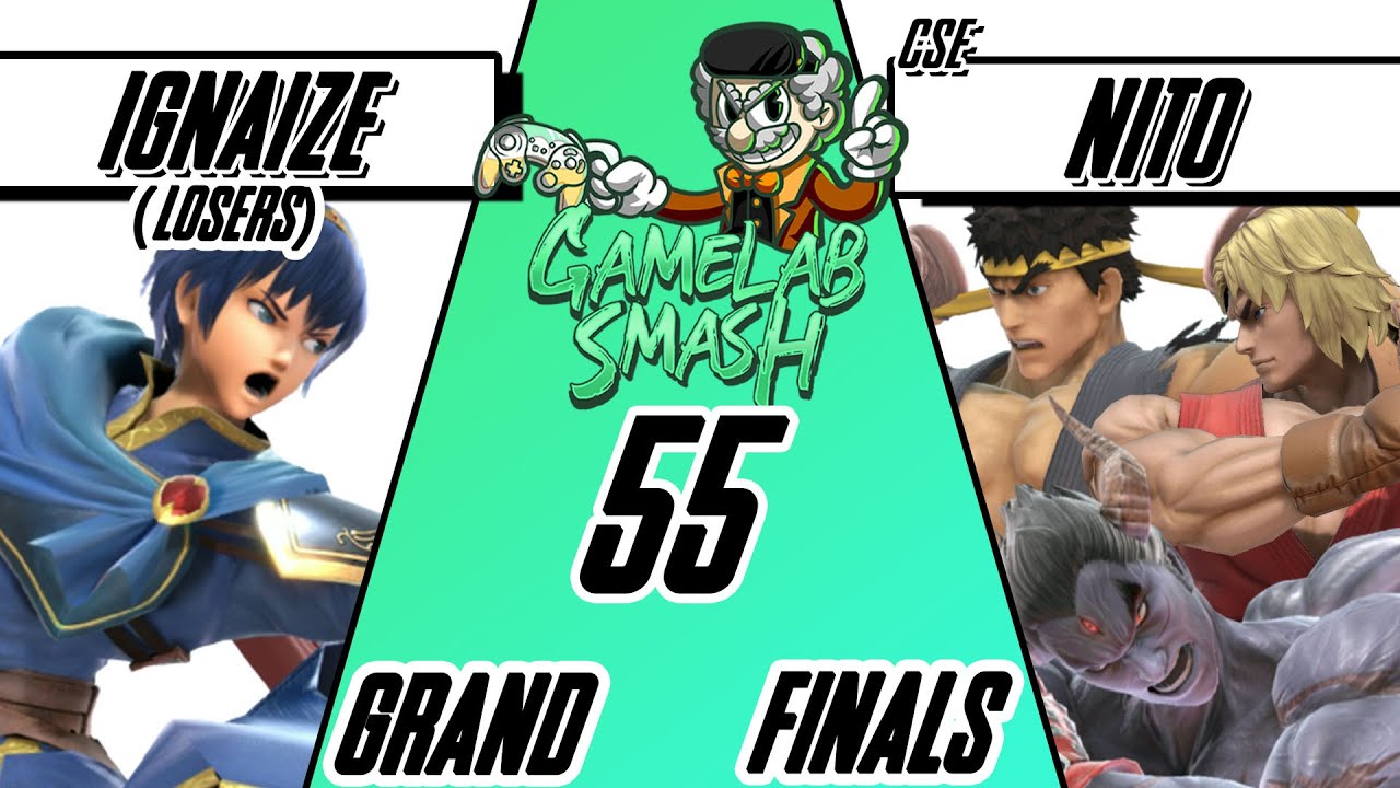 GameLab-Smash # 55 Ignaize (Marth) Vs Nito (Ryu / Kazuya / Ken) - YouTube
