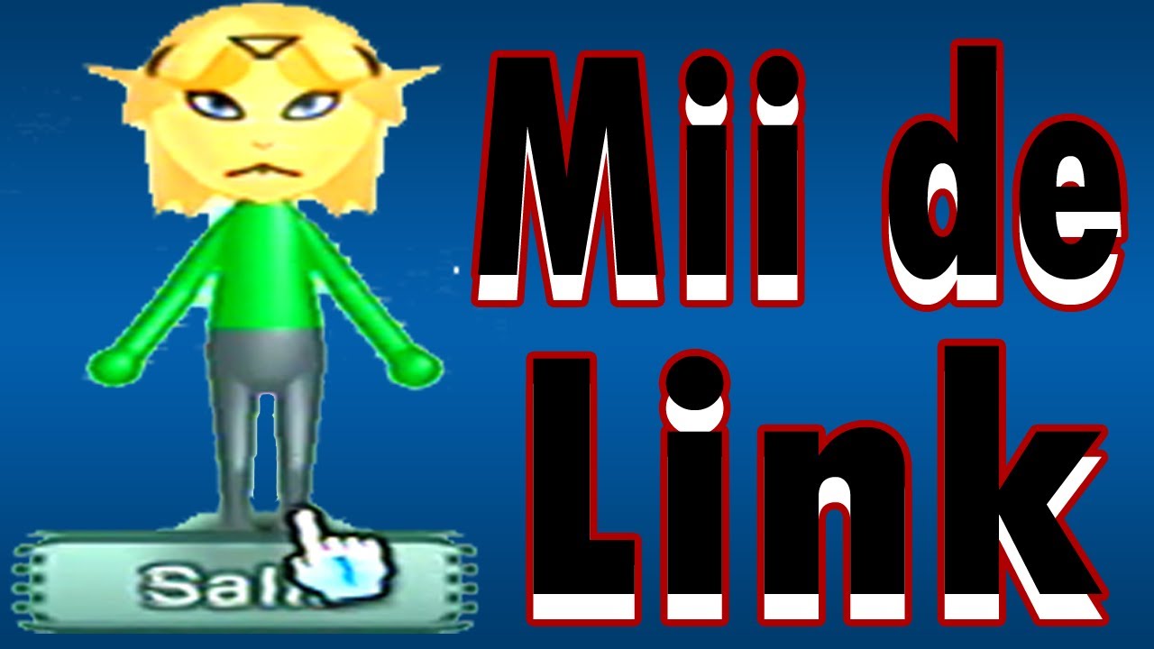 como hacer a link en un mii - YouTube