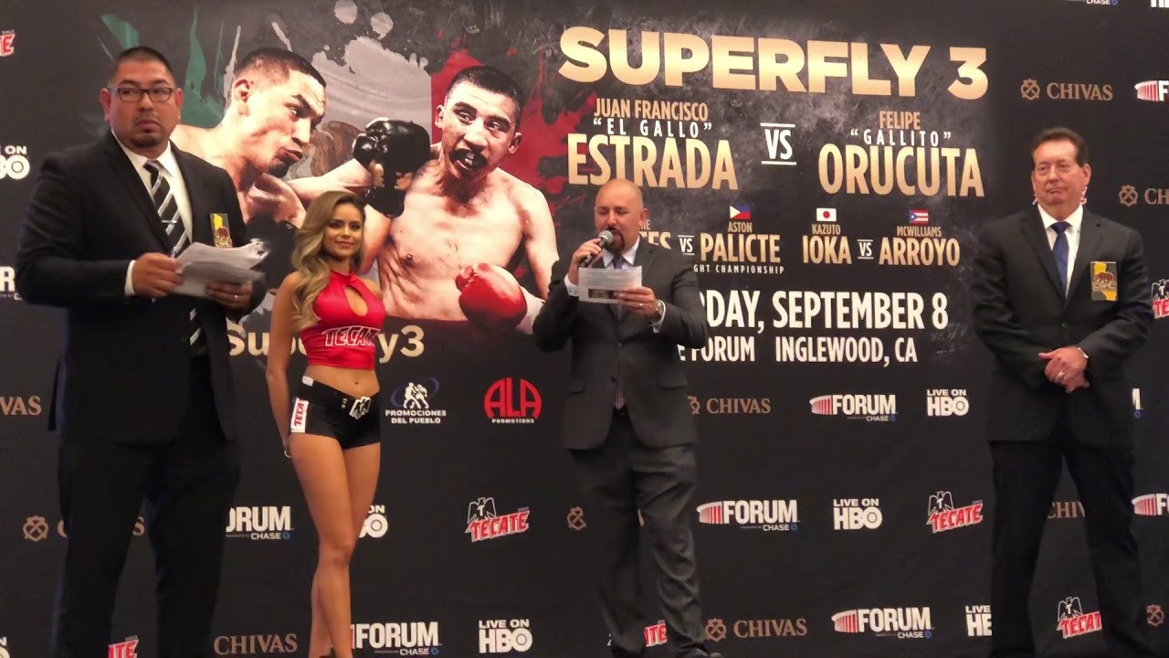 Weigh in JONATHAN ESQUIVEL (163.8) Vs JOAN JOSE VALENZUELA (162.8 ...