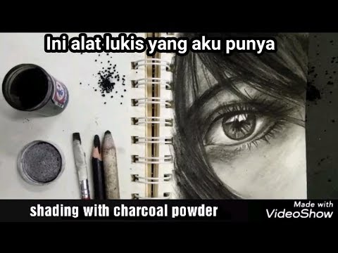 ini CONTE BUBUK buat menggambar wajah || conte powder for face drawing ...