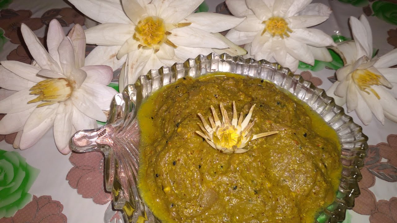 Water Lily Stem recipe/সাপলা রেসিপি/ শালুক রেসিপি - YouTube