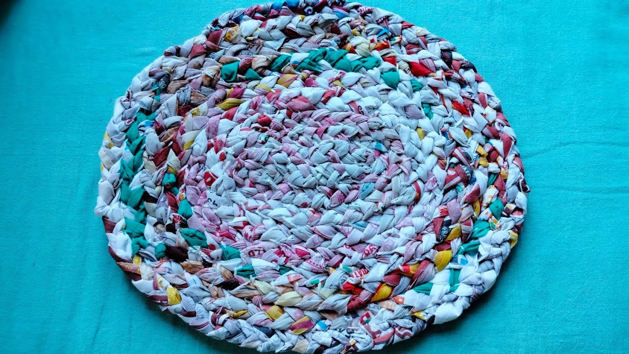 Door Mat Making From Waste Cloth Bags - YouTube