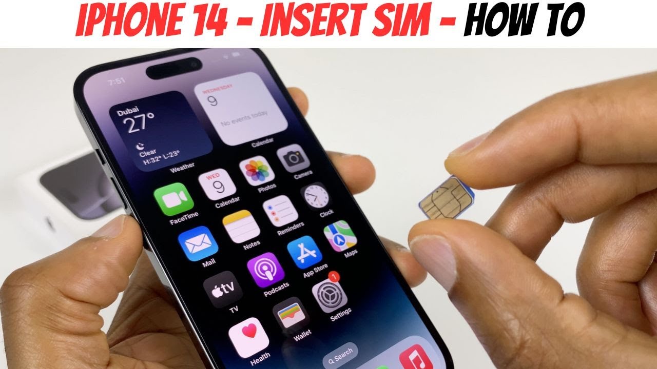 iPhone 14 Insert Sim How To - YouTube