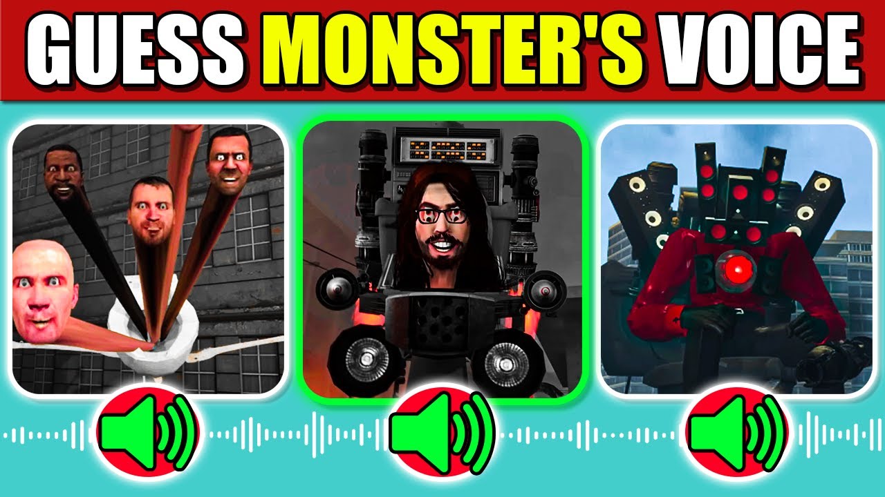 🚽 Guess MONSTER'S VOICE 18 | Geeky Jesus Skibidi, Hydra Strider Skibidi ...