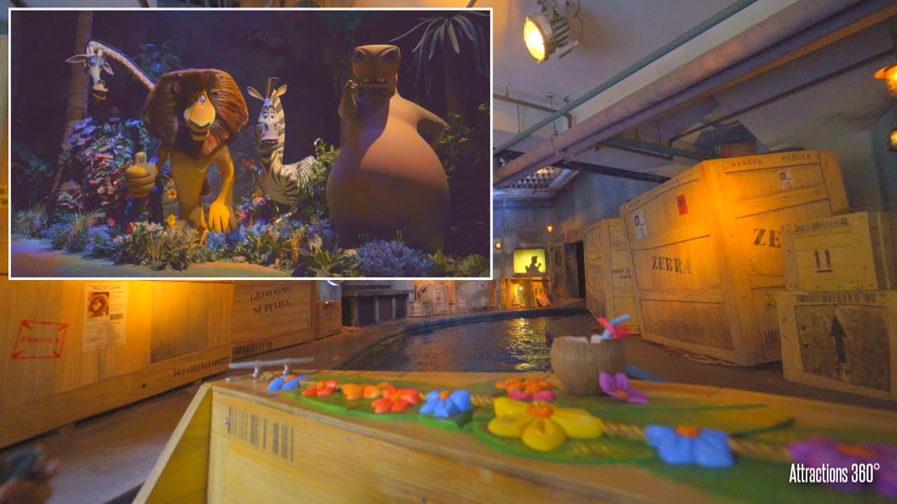 Madagascar dark ride universal studios theme park