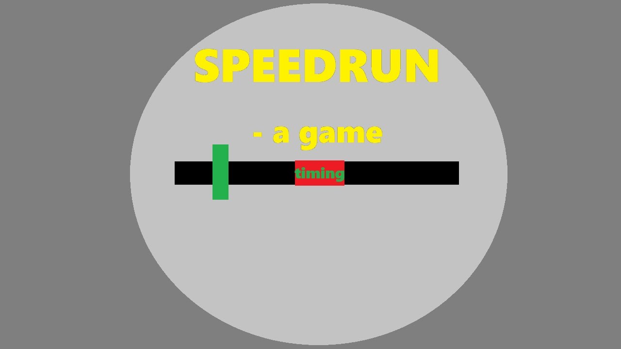 A speedrun game - YouTube