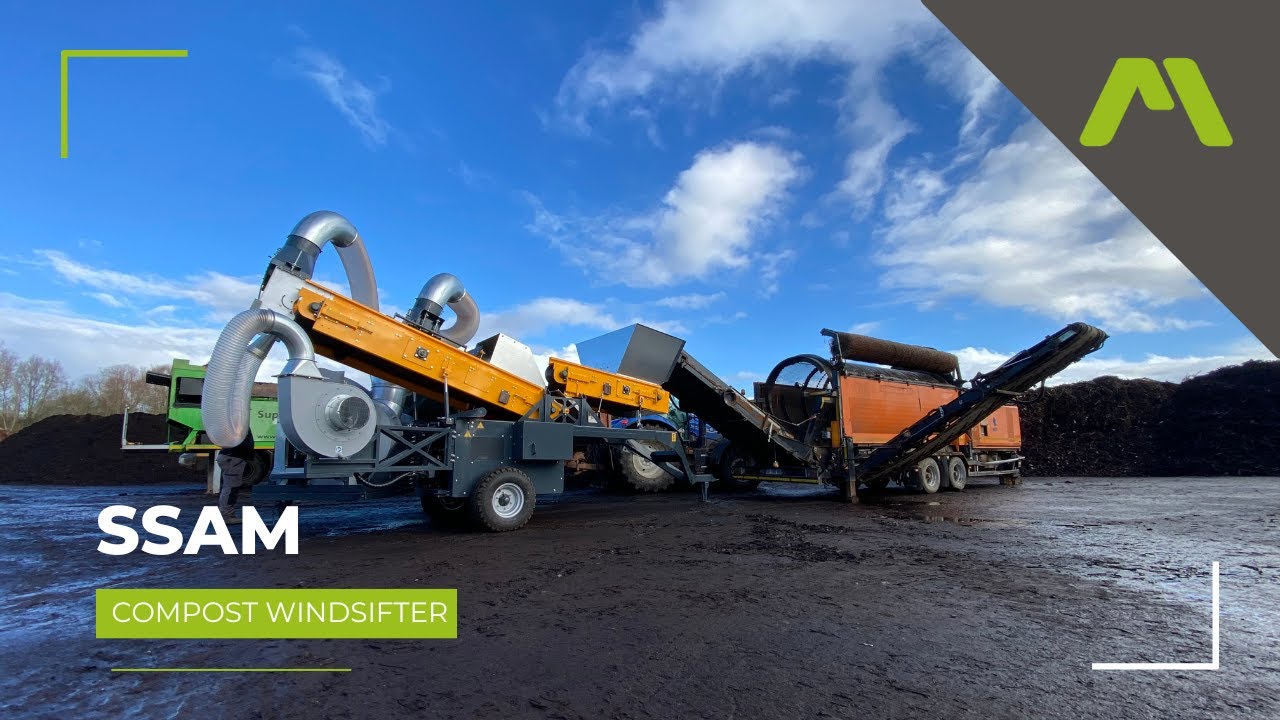 MENART SSAM Compost Windsifter - YouTube