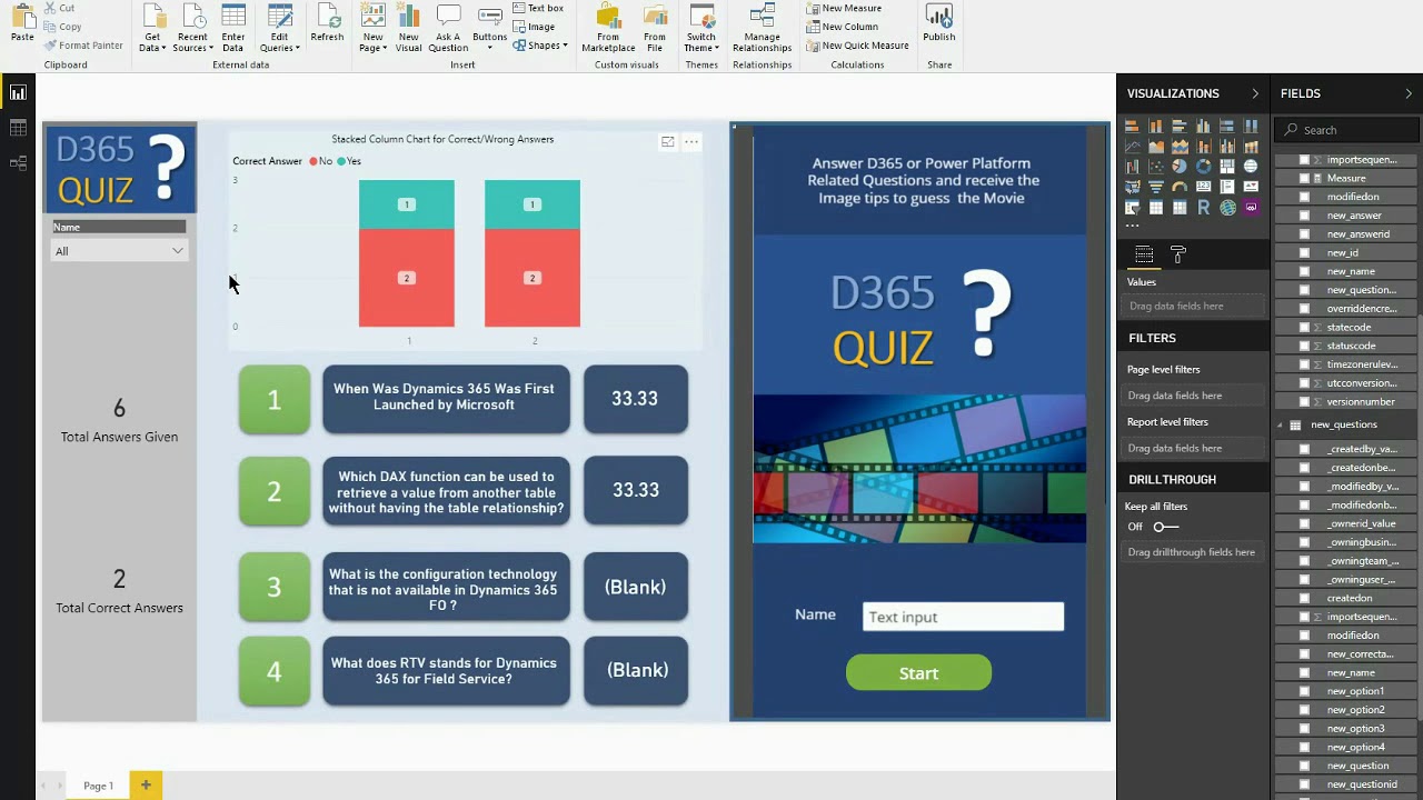 D365 and Power Platform : Quiz App - YouTube
