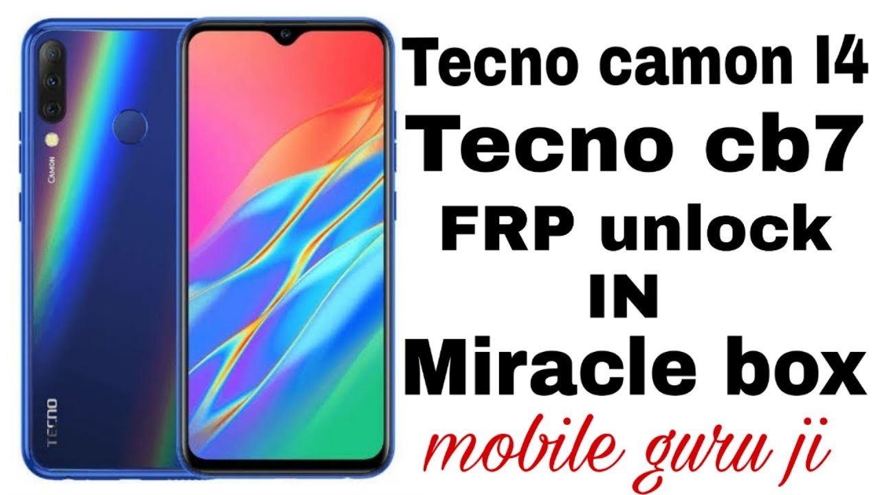 tecno cb7 frp unlock in miracle box - YouTube
