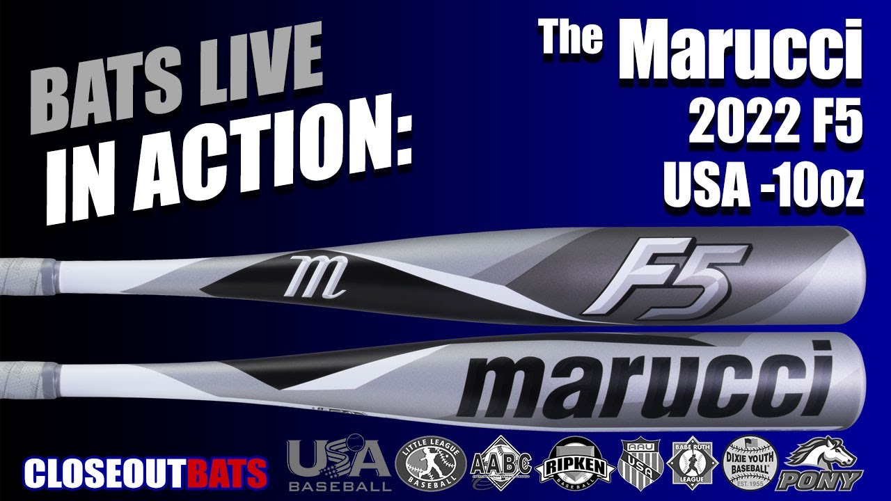 Marucci F5 2 5 8 Youth USA Bat MSBF5310USA 10oz 2022 Hitting - YouTube