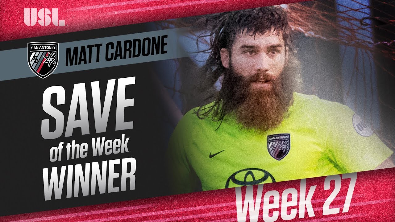 USL Save of the Week - Matt Cardone, Week 27 Winner - YouTube