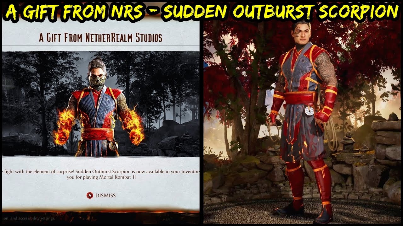 Sudden Outburst Scorpion - Skin Showcase - Mortal Kombat 1 - YouTube