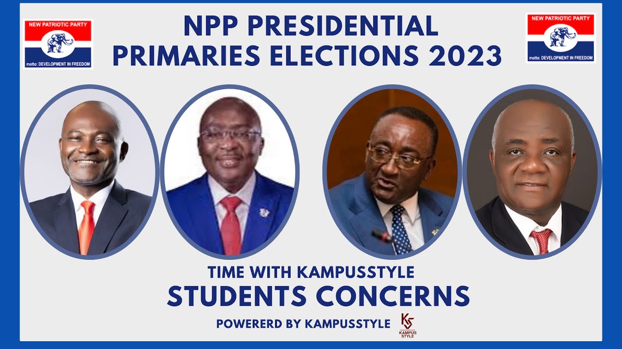 NPP Presidential Primaries Elections 2023 and Students Reactions - YouTube