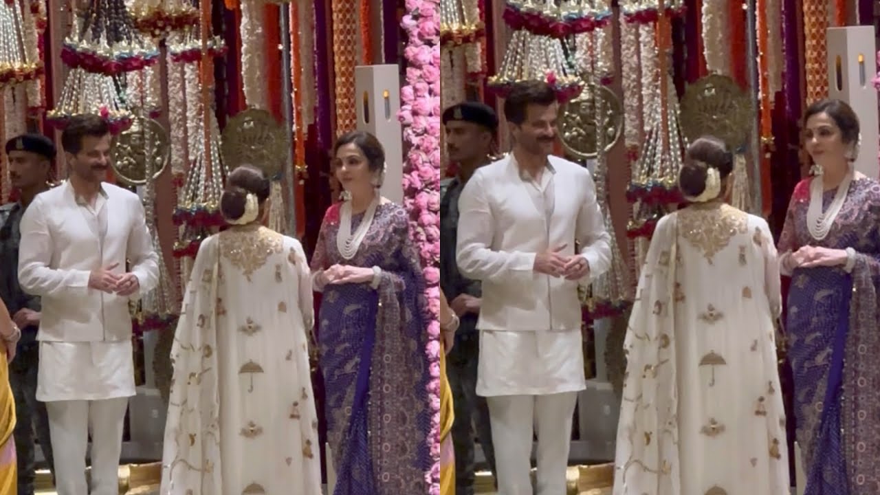 Nita Ambani Meet Anil kapoor Sunita Kapoor At Ambani house for Ganpati ...
