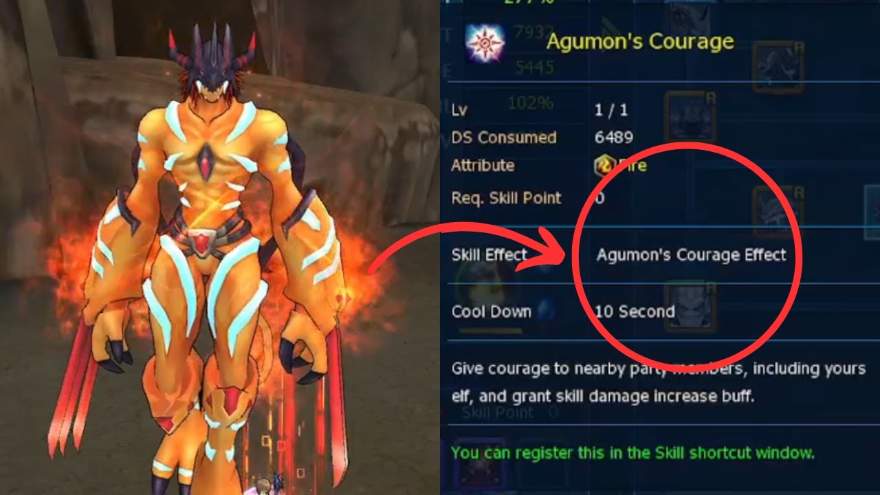 Agumon Kizuna F4 Effect Comparison - Digimon Masters Online - YouTube