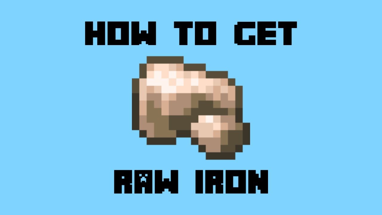How to Make Raw Iron in Minecraft - YouTube