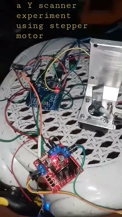 Stepper motor Laser Y-scanner Experiment using #shorts #steppermotor #laserproject - YouTube