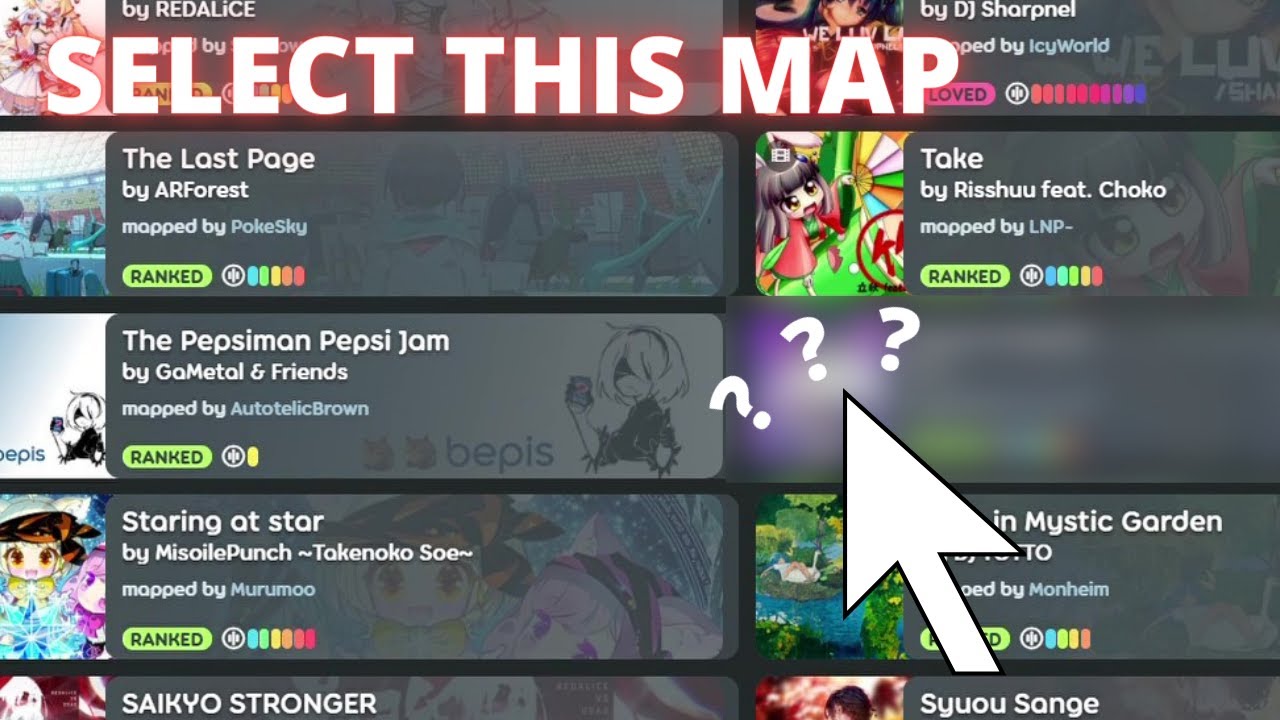 How to select the best map for your osu!mania talent show - YouTube