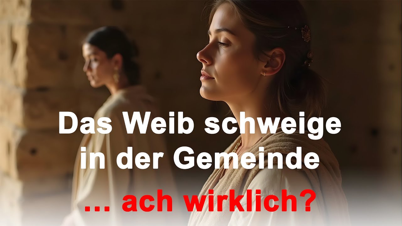Das Weib schweige in der Gemeinde … ach wirklich? - YouTube