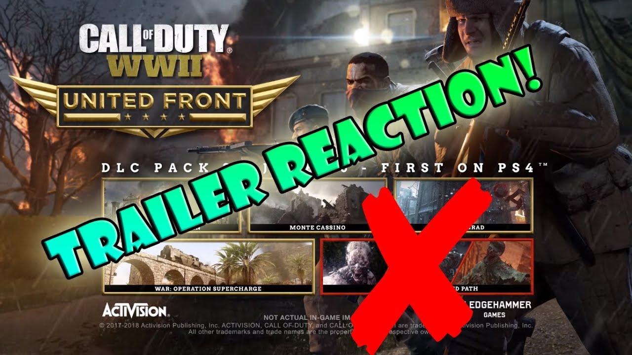 CoD WW2 DLC 3 ZOMBIES TRAILER REACTION! - YouTube