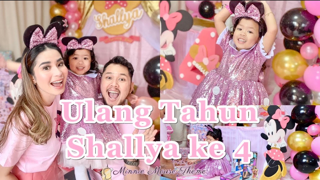 ULTAH SHALLYA KE 4 DAN UNBOXING KADO | MINNIE MOUSE - YouTube
