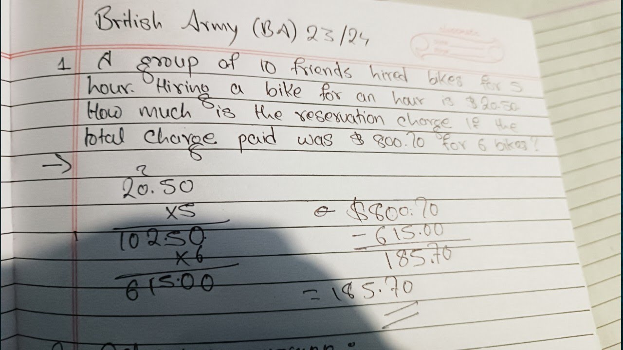British Army Math Questions 2023/24 #british_army |Pratap Shrestha ...