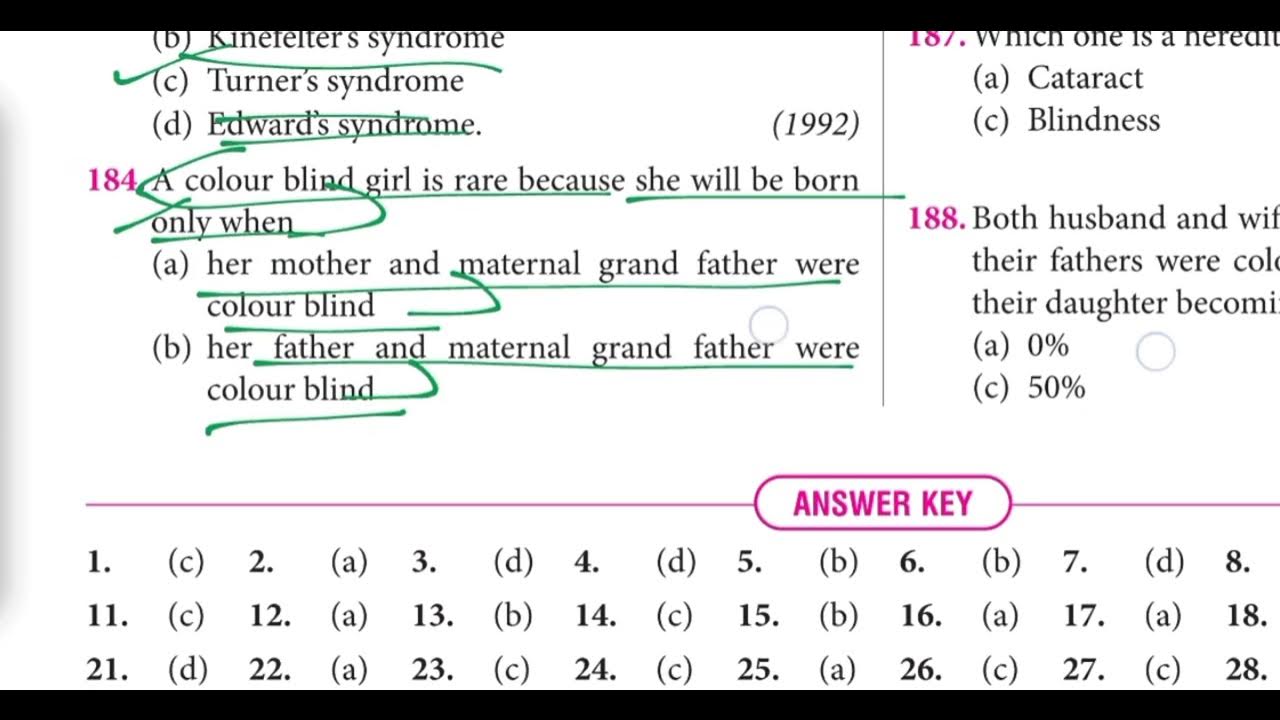 (Part-8)PYQ solved of Chapter-5 Principles of Inheritance and Variations For Preparation NEET ...