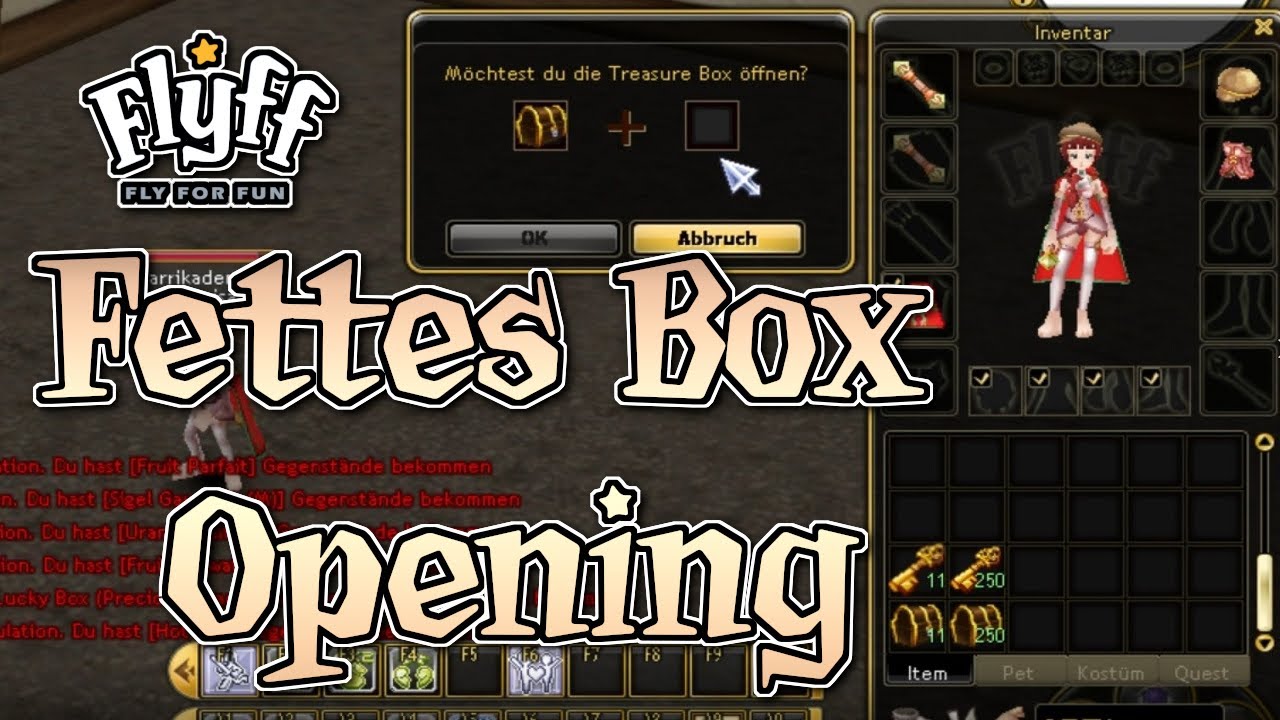 Flyff - Fettes 271x Treasure Chest Opening mit Golden Key C und Golden ...