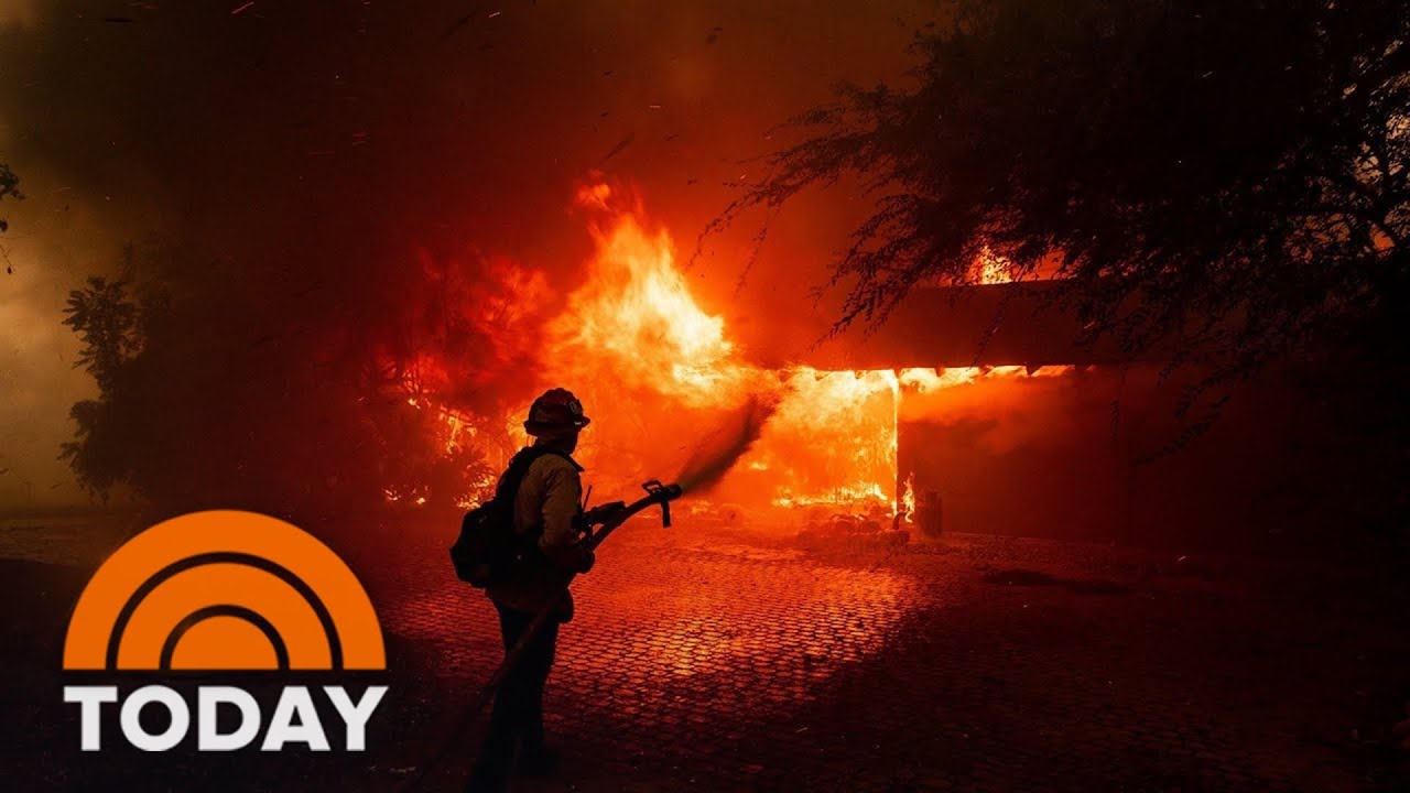 Firefighters struggle to gain control of wildfires near Los Angeles ...