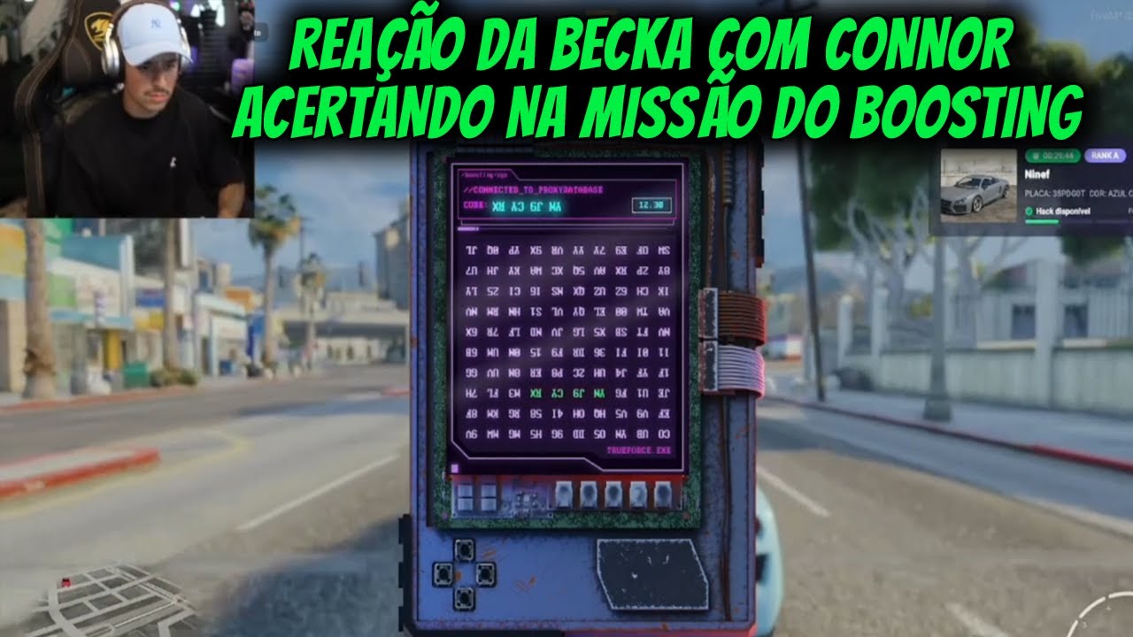 REAÇÃO DA BECKA COM CONNOR ACERTANDO NA MISSÃO DO BOOSTING - YouTube