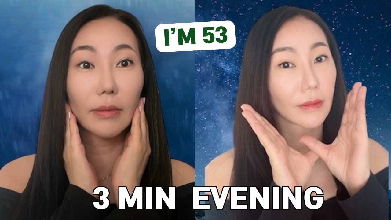 Evening Face Lift Massage to wind down & Lift up! l No Talk Practice ...