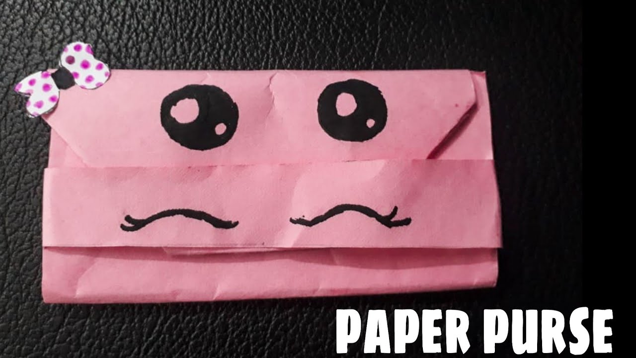 Paper purse / how to make a paper purse / DIY origami paper bag ...