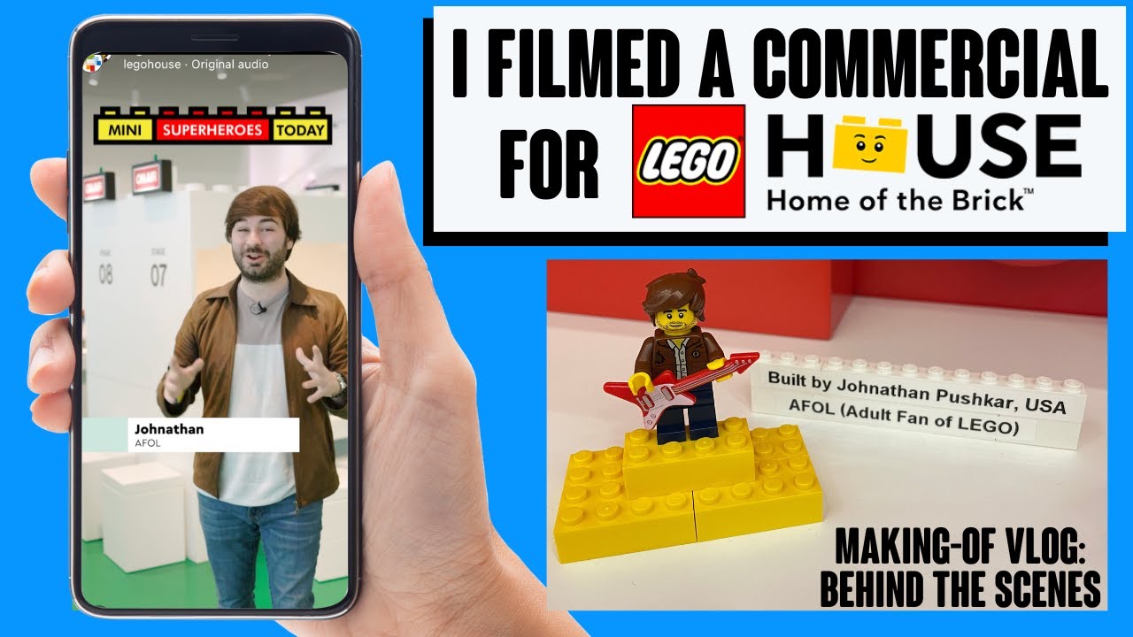 VLOG: I Filmed a COMMERCIAL for LEGO at LEGO HOUSE in Billund, Denmark ...