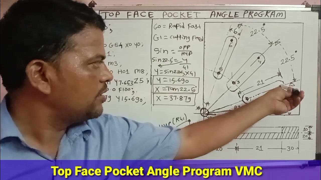CNC milling Slot Programming | Vmc Taper Slotting Program |Tutorial beginners #cnc #machine#vmc ...