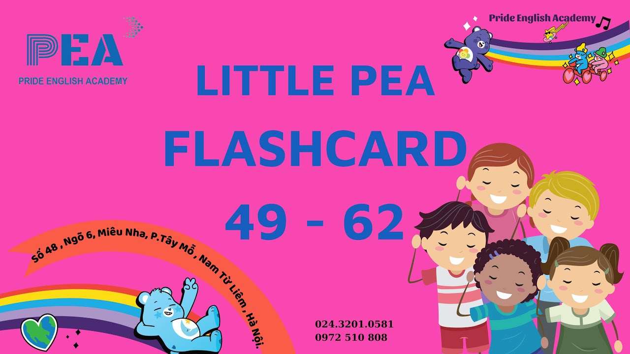 Little PEA 1 Flashcard 49 - 62 - YouTube