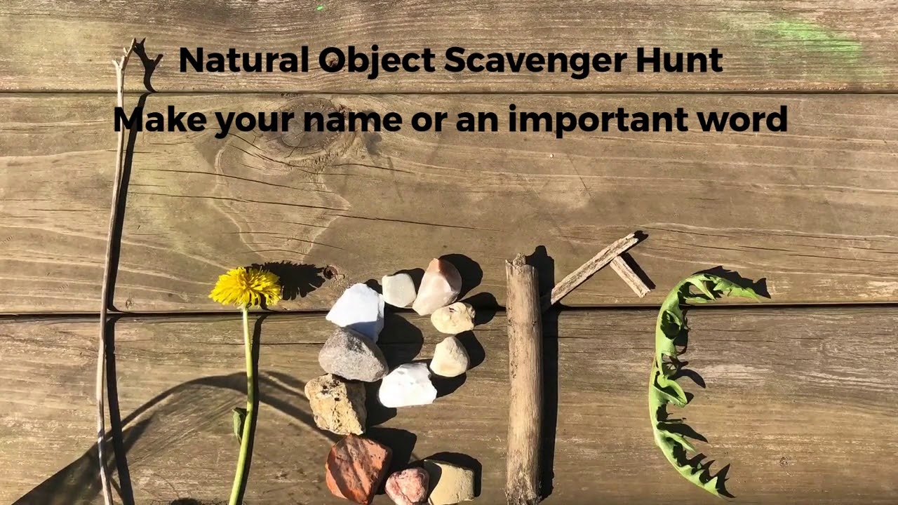 Natural Object Scavenger Hunt - YouTube