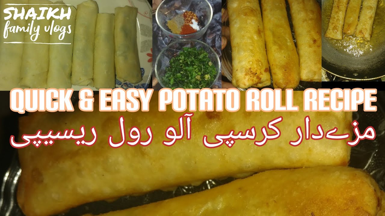 Aalo Roll Recipe | Quick And Easy Potato Roll Recipe | - YouTube