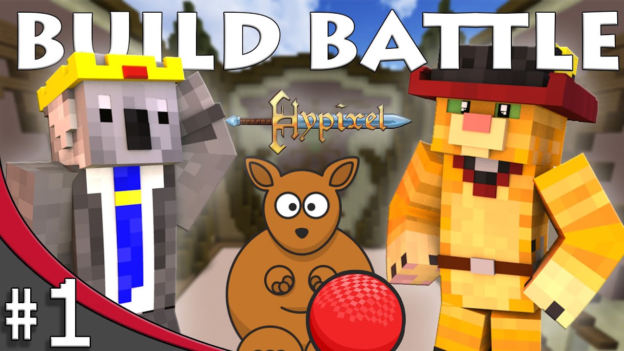Minecraft Build Battle-Episode 1-Kangaroo and Dodgeball - YouTube