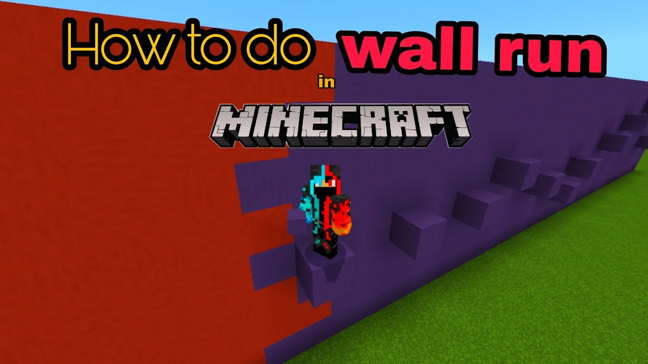 How to do wallrun in minecraft | Minecraft wallrun tutorial | tips and tricks ep3 - YouTube