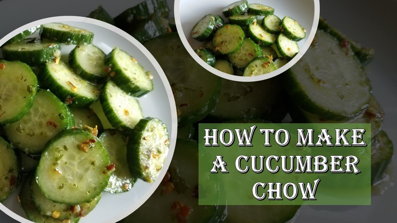 How to Make Cucumber Chow (Instant pickle) - YouTube