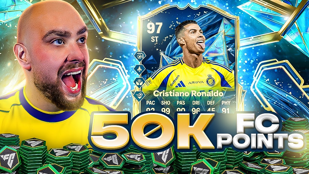TOTS 97 RONALDO! 50K FC Points DECIDES MY TEAM! - YouTube