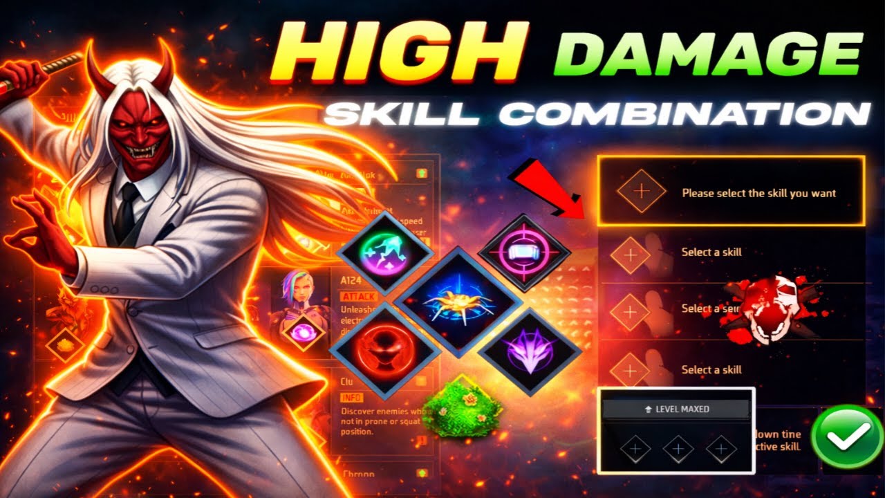 HIGH DAMAGE BR RANK COMBINATION | HIGH DAMAGE SKILL COMBINATION | Best ...