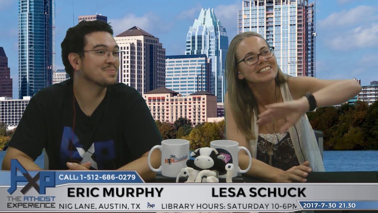 Atheist Experience after-show with Lesa Schuck and Eric Murphy - YouTube
