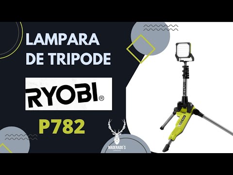 LAMPARA DE TRIPODE RYOBI P782 - YouTube