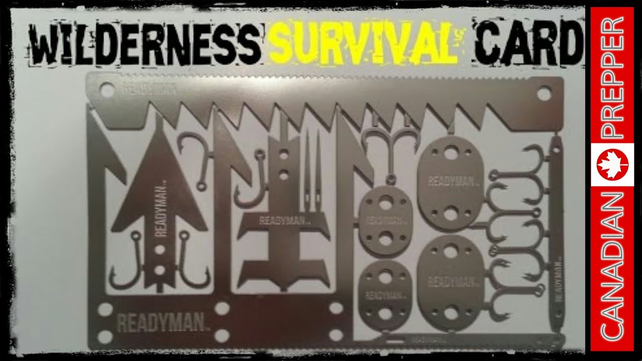 Wilderness Survival Card: Readyman | Canadian Prepper - YouTube