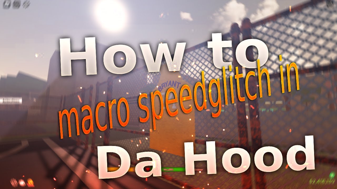 How to macro speed glitch in dh (WORKING) - YouTube